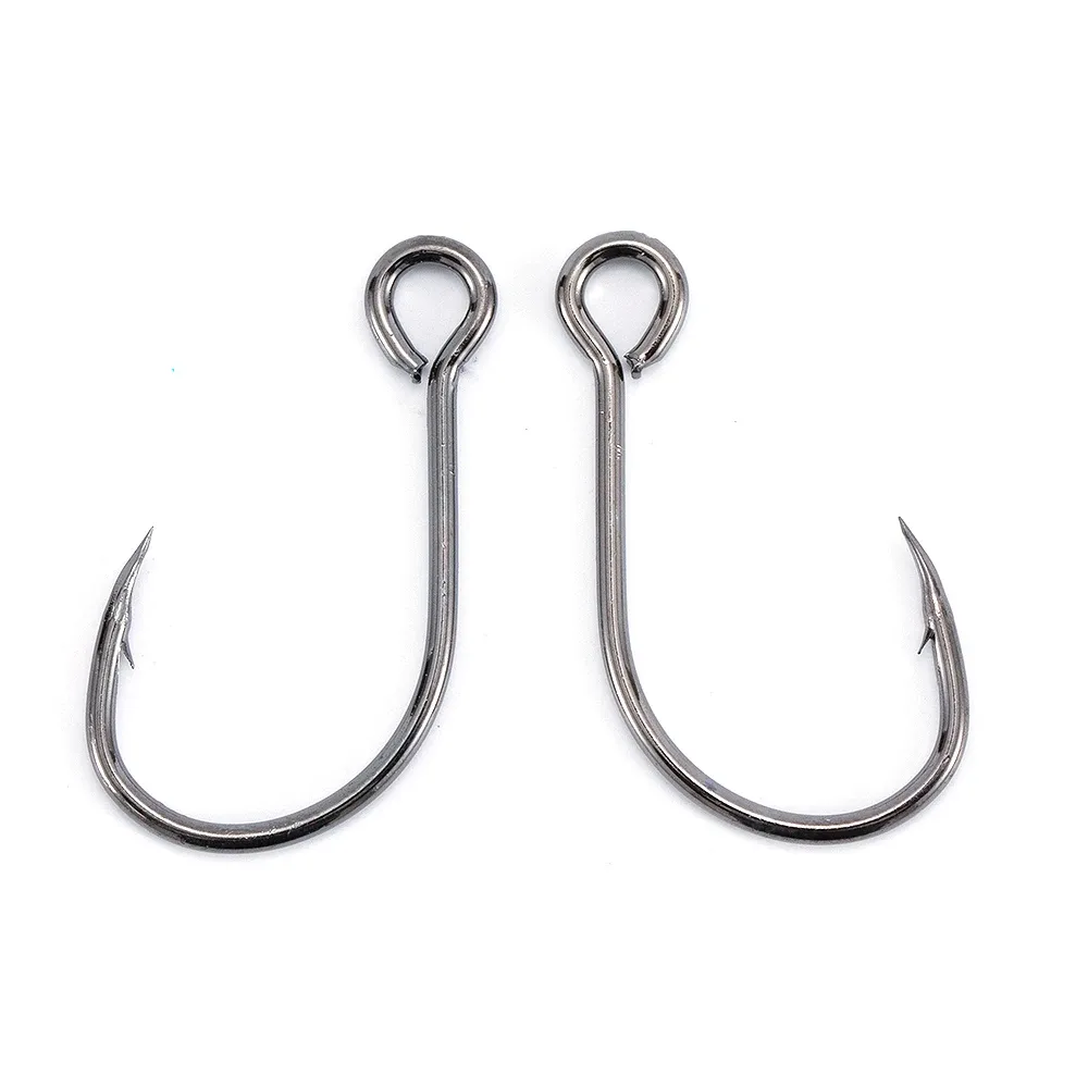 DHgate.com:HYBOLAN 10pcs Single Fishhooks with Big Eye for Crankbait ...