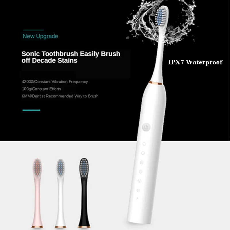 DHgate.com:Sonic Electric Toothbrush, Smart Toothbrush, Ultrasonic Automatic Toothbrush, 6 Modes ...