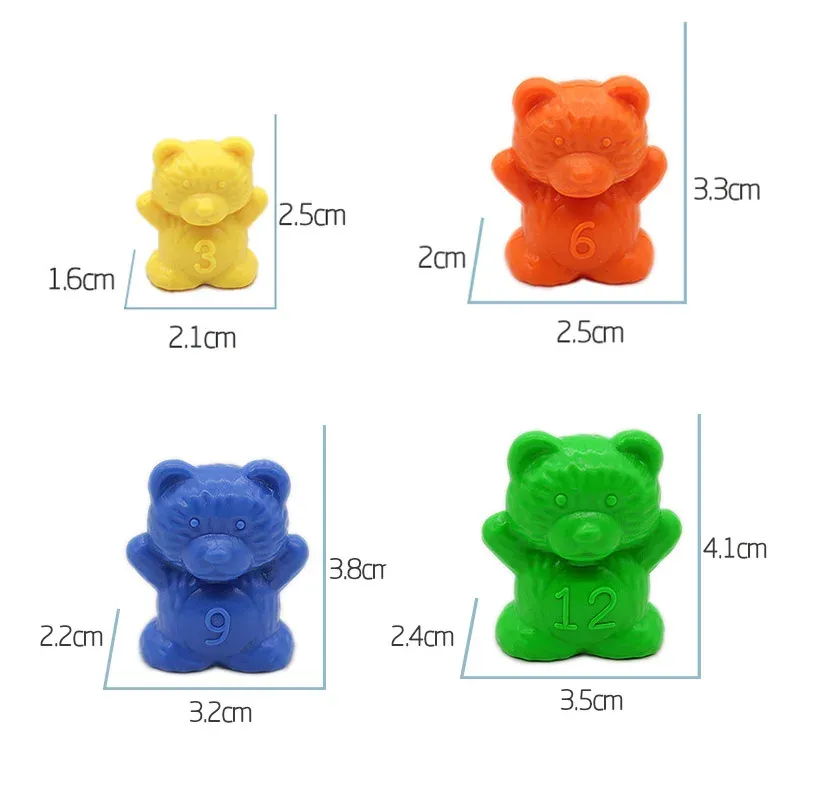 Weight Counting Bears - Montessori Early Learning Toys for Toddlers ...