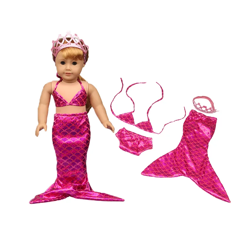 DHgate.com:Mermaid Party Dress Up Make Up Clothes Set for 18-inch Dolls ...