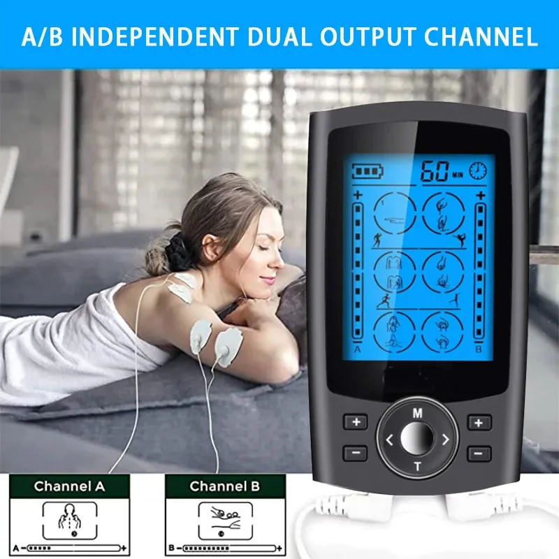 36-Mode Muscle Stimulator: 3-in-1 Electric Acupuncture Body Massager ...