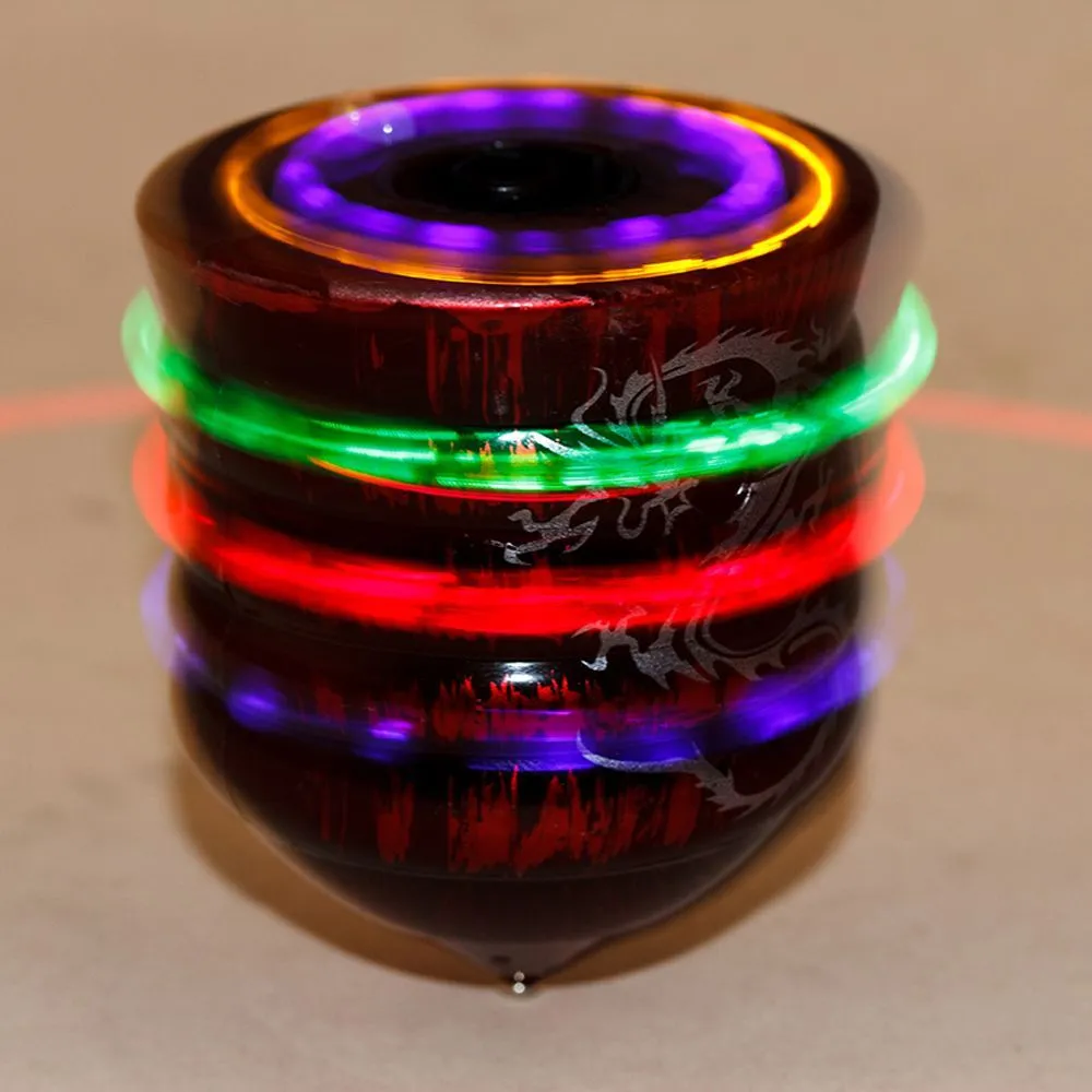 Glowing LED Luminous Spinning Top Toys for Kids, Light Music Peg-Top ...