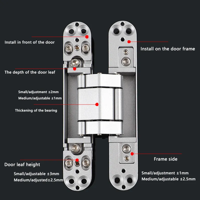 TOPKONRR Hinged Door Hinged Furniture Fittings Hidden Wooden Door ...