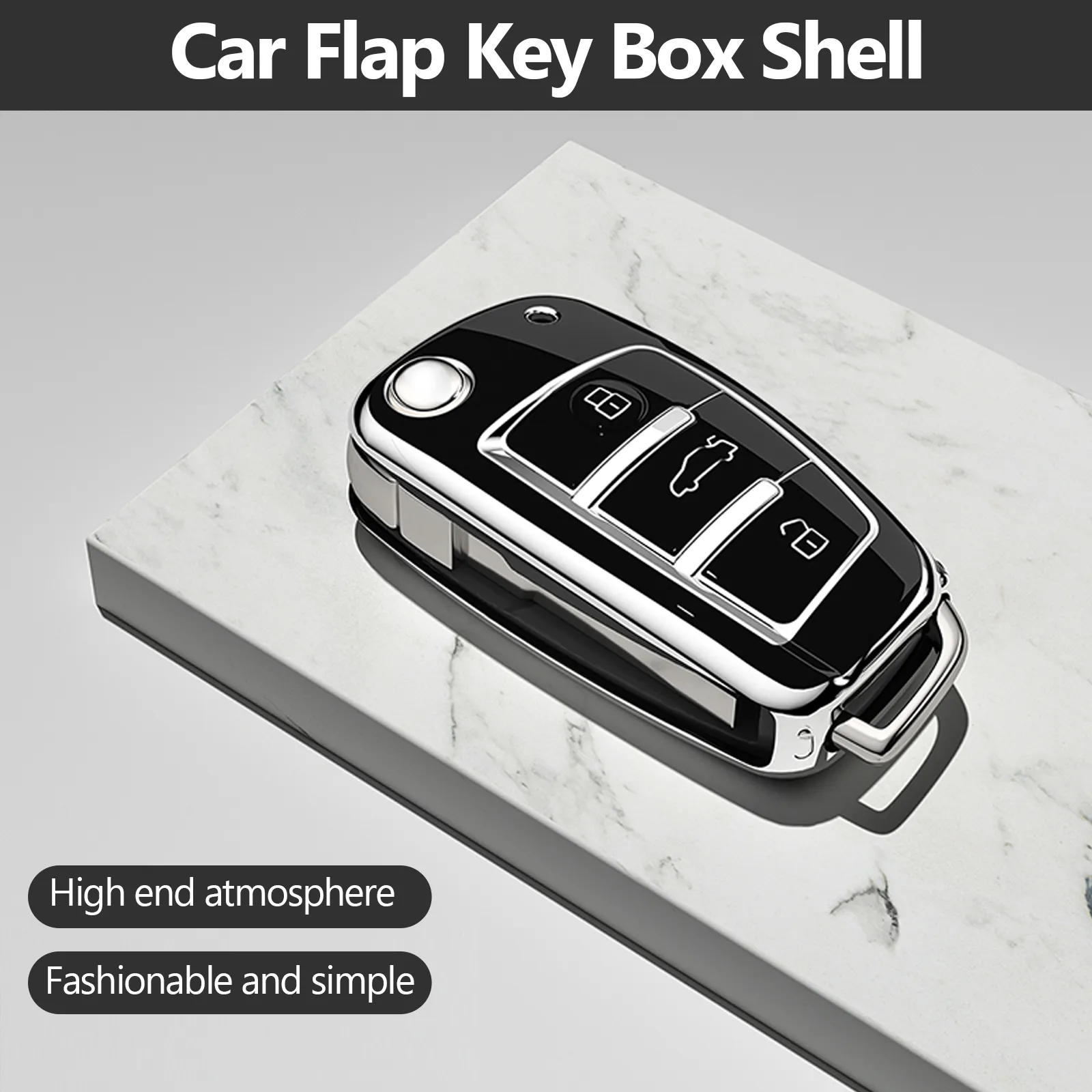 TPU Car Key Case Cover for Audi A1 A3 A6 A6L Q2 Q3 Q7 TTS R8 S6 RS3 ...