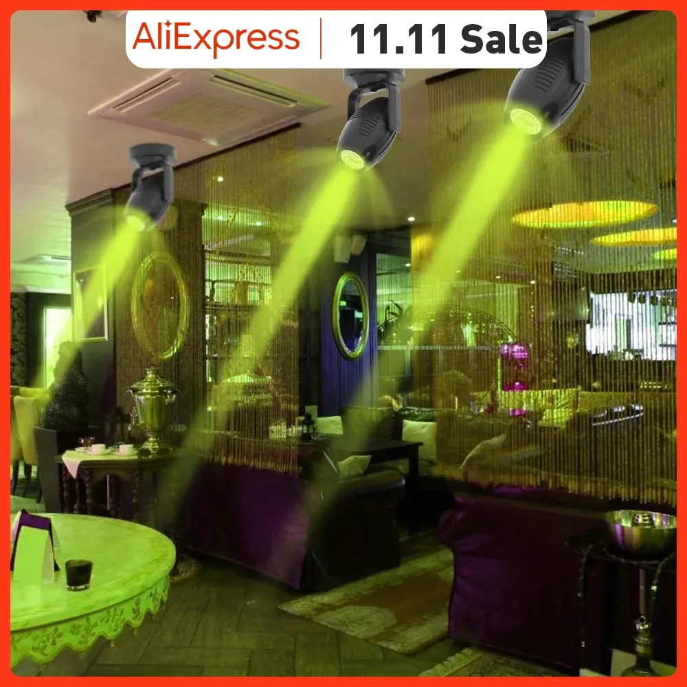 Full Spectrum RGB LED Stage Spot Beam Lamp: 360 Degree KTV Bar DJ Disco ...