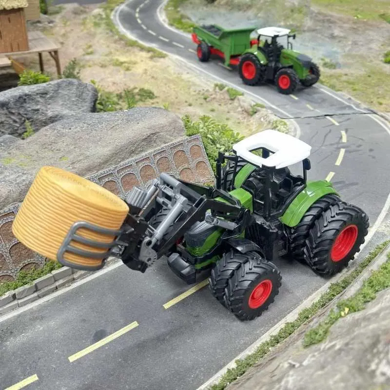 Diecast Model Tractors: Large Farm Vehicle Playset With Detachable ...