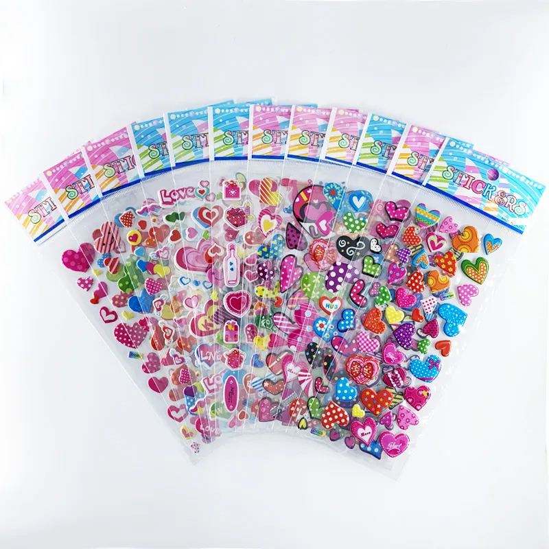 Heart Shaped Toys 12 Sheets 3D Heart Stickers For... From Ddmyhome, $23 ...