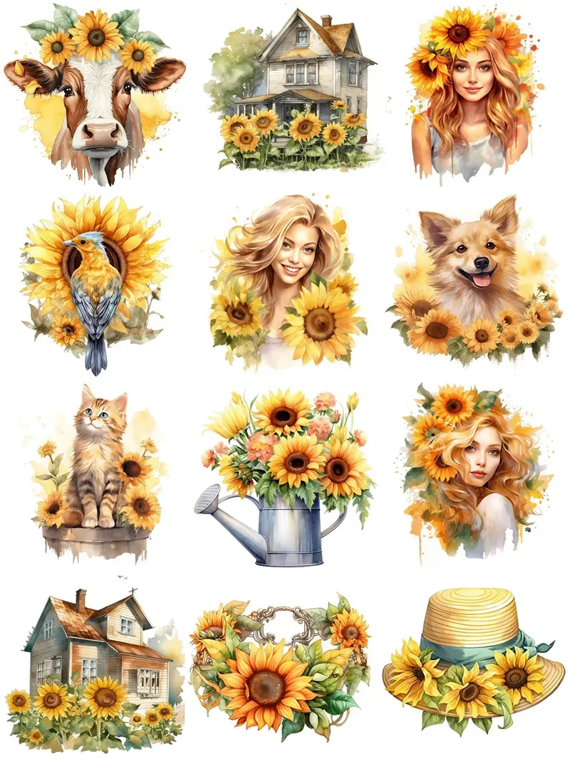 Sunflower Girl Stickers Decorative Scrapbooking... From Ddmyhome, $18. ...
