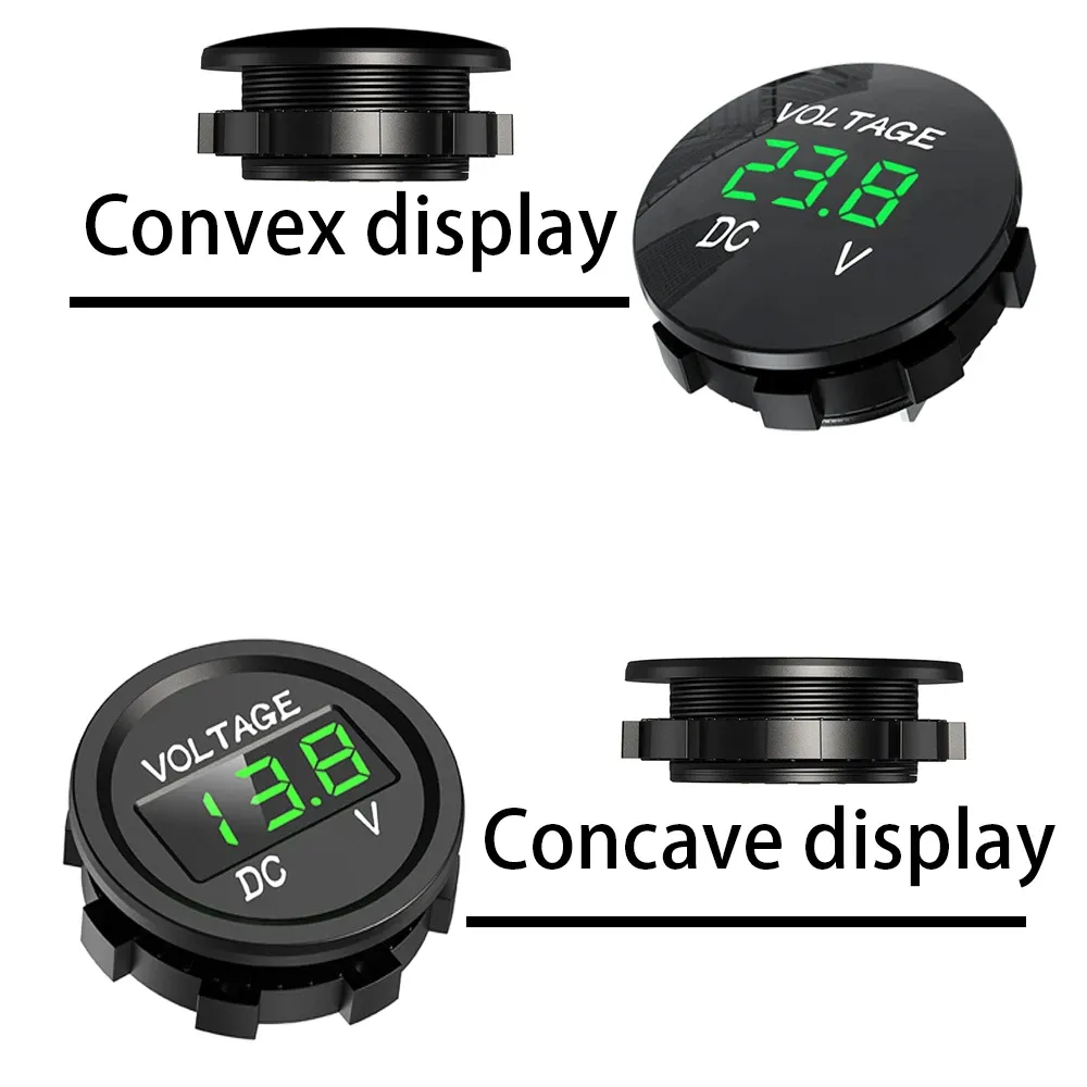 DC5V-48V Waterproof Digital Voltmeter Panel Display Voltage Tester ...