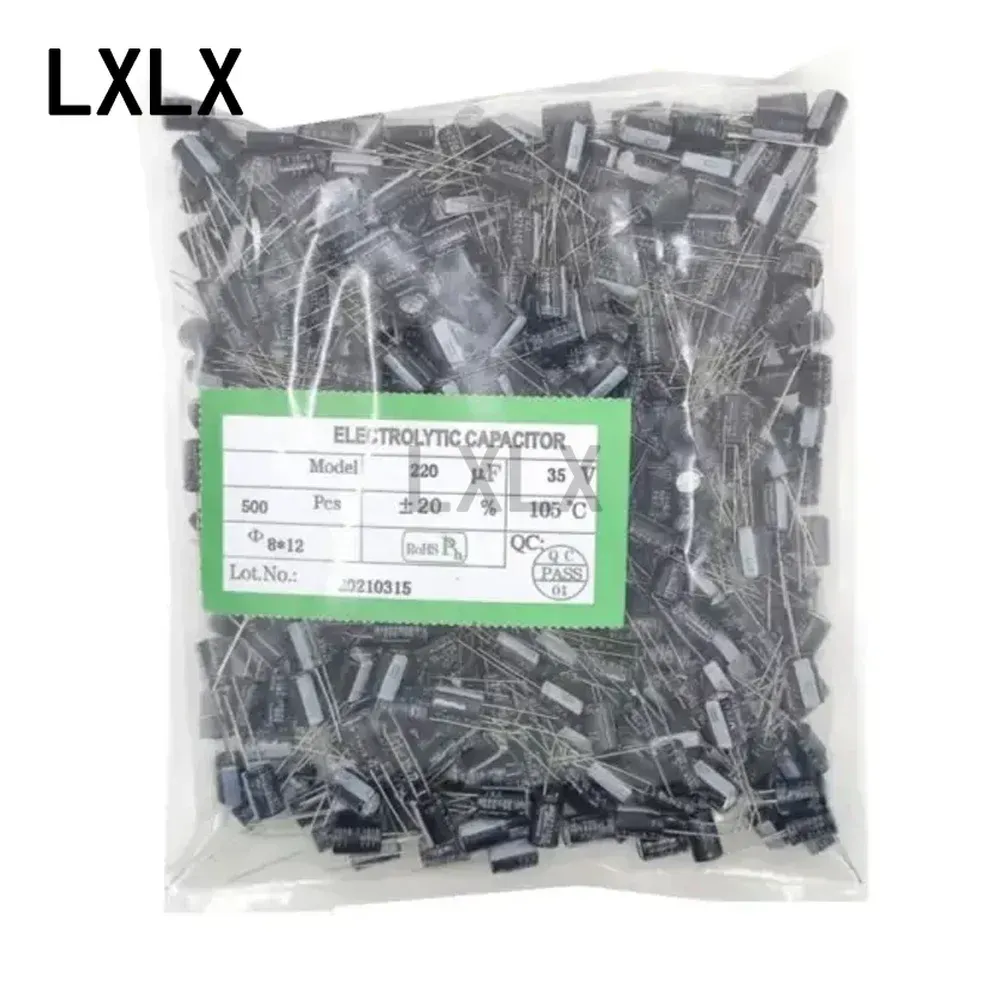 Electrolytic Capacitors Kit 50 to 6.3V to 450V 1µF to 10000µF ...