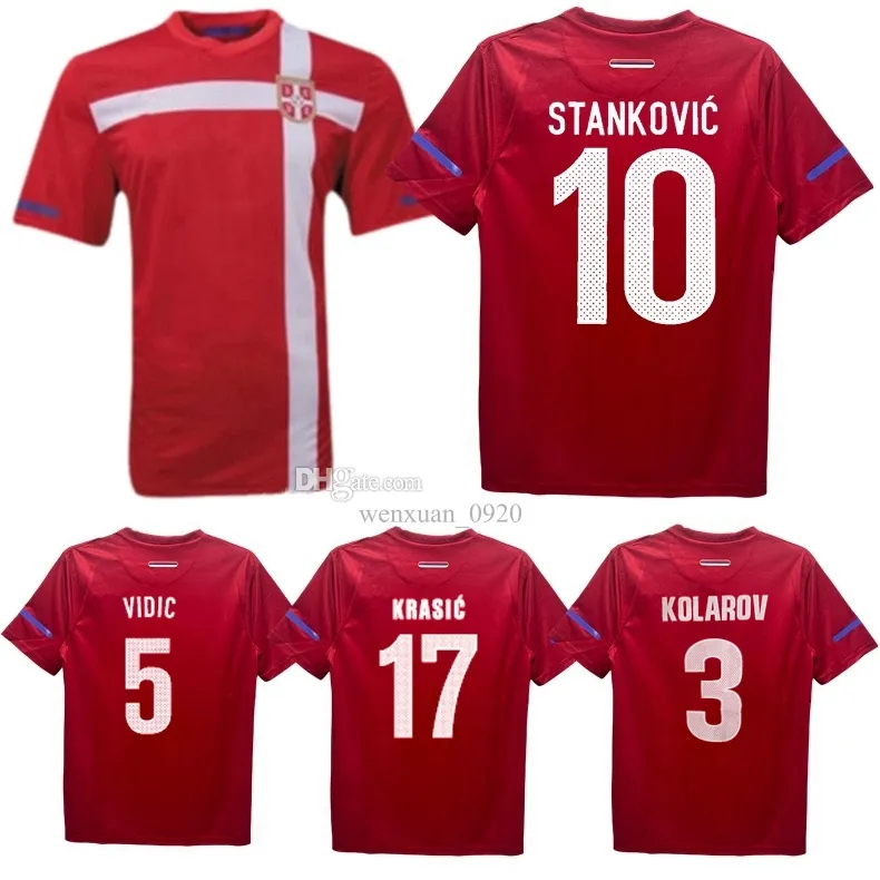 Vintage Serbia Retro Vintage Soccer T Shirts STANKOVIC, Kolarov, Vidic ...