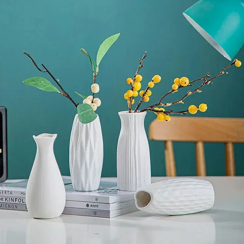 Nordic White Ceramic Mini Flower Vases Hydroponic... From Ddmyfriend ...