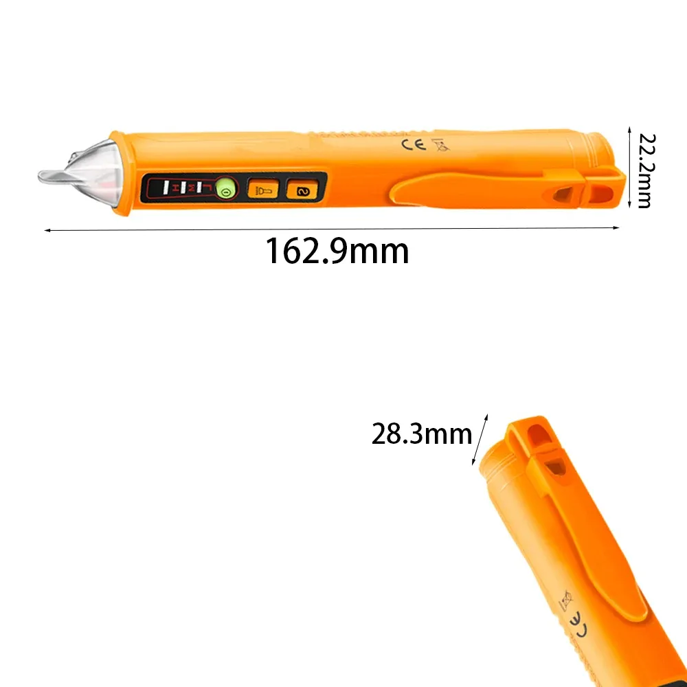 Non-Contact Voltage Detector Tester Pen - 12-1000V AC/DC Electric ...