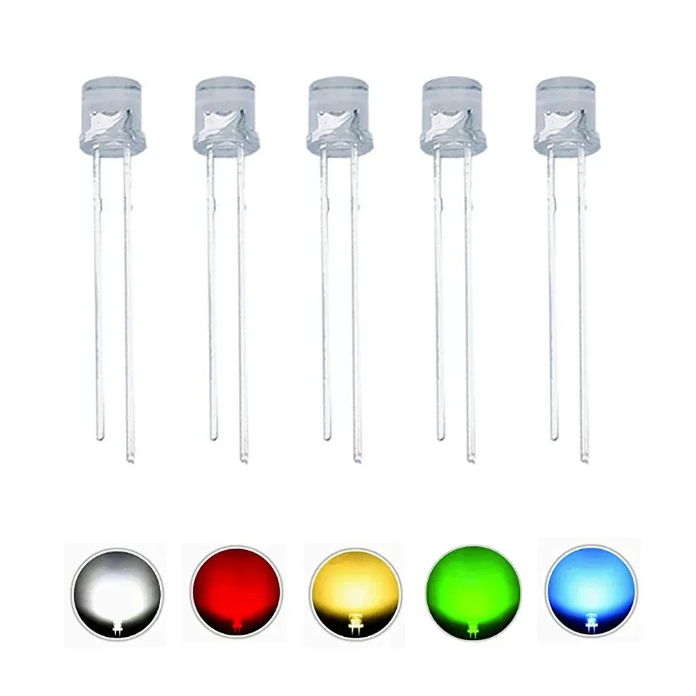 Assorted 5MM LED Diodes Flat Top Emitting Bulbs In... From Ddmyfriend ...