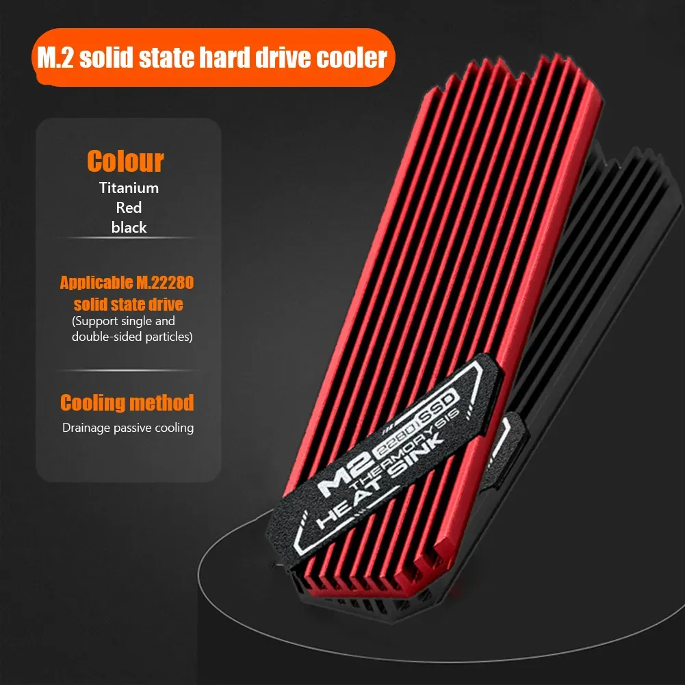 Aluminum M.2 m 2 ssd heatsink - 2280 Solid State Hard Disk Gasket for ...