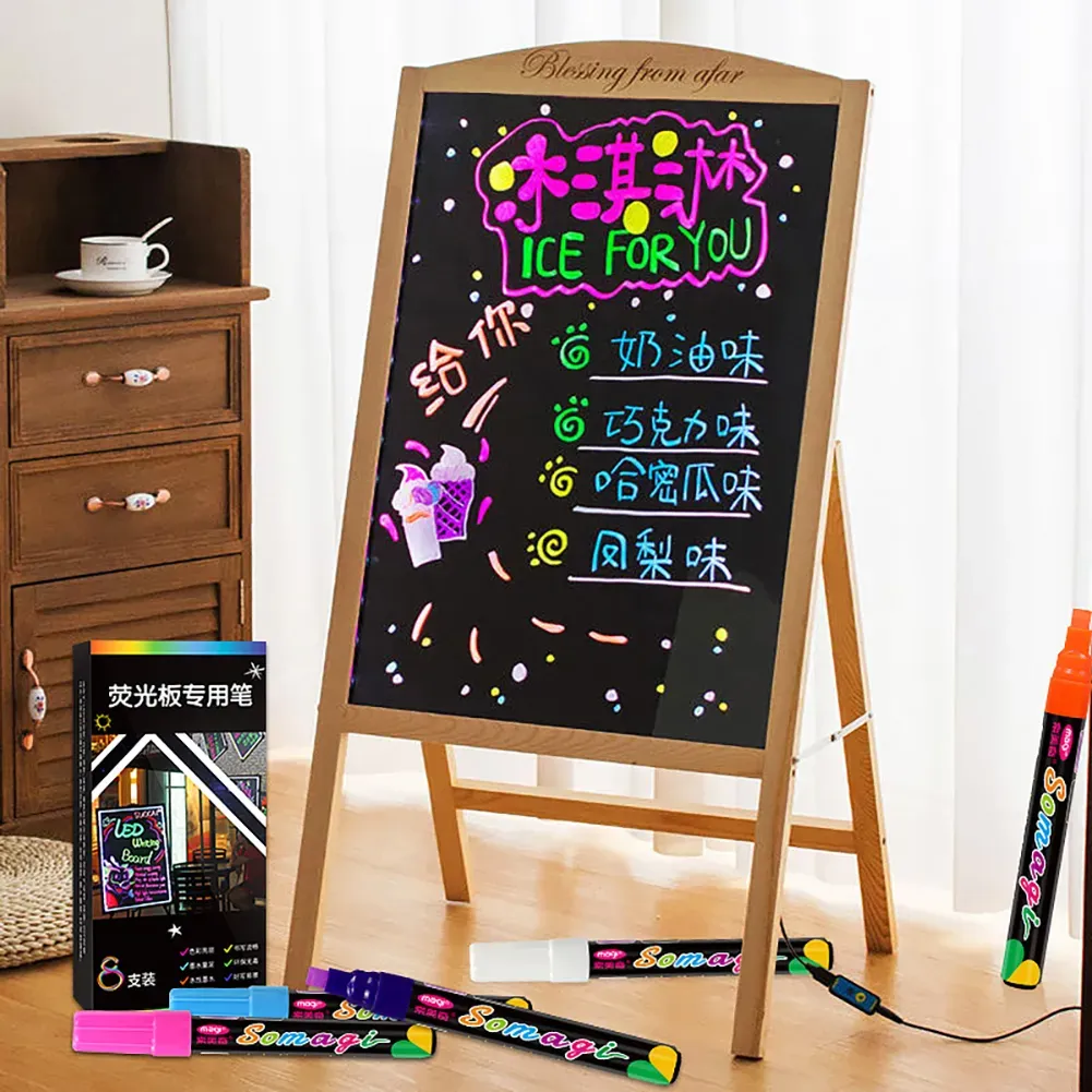 DHgate.com:Vivid 8-Piece LED Writing Board Marker Set: Erasable ...