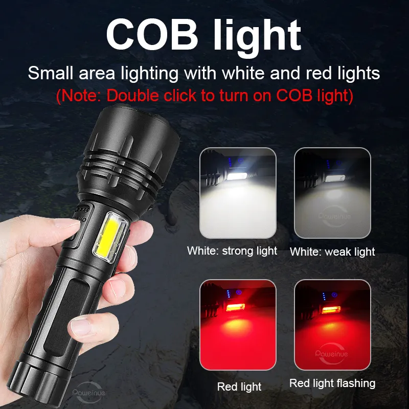 Super Bright Tactical Flashlight, Waterproof Zoomable LED Torch ...