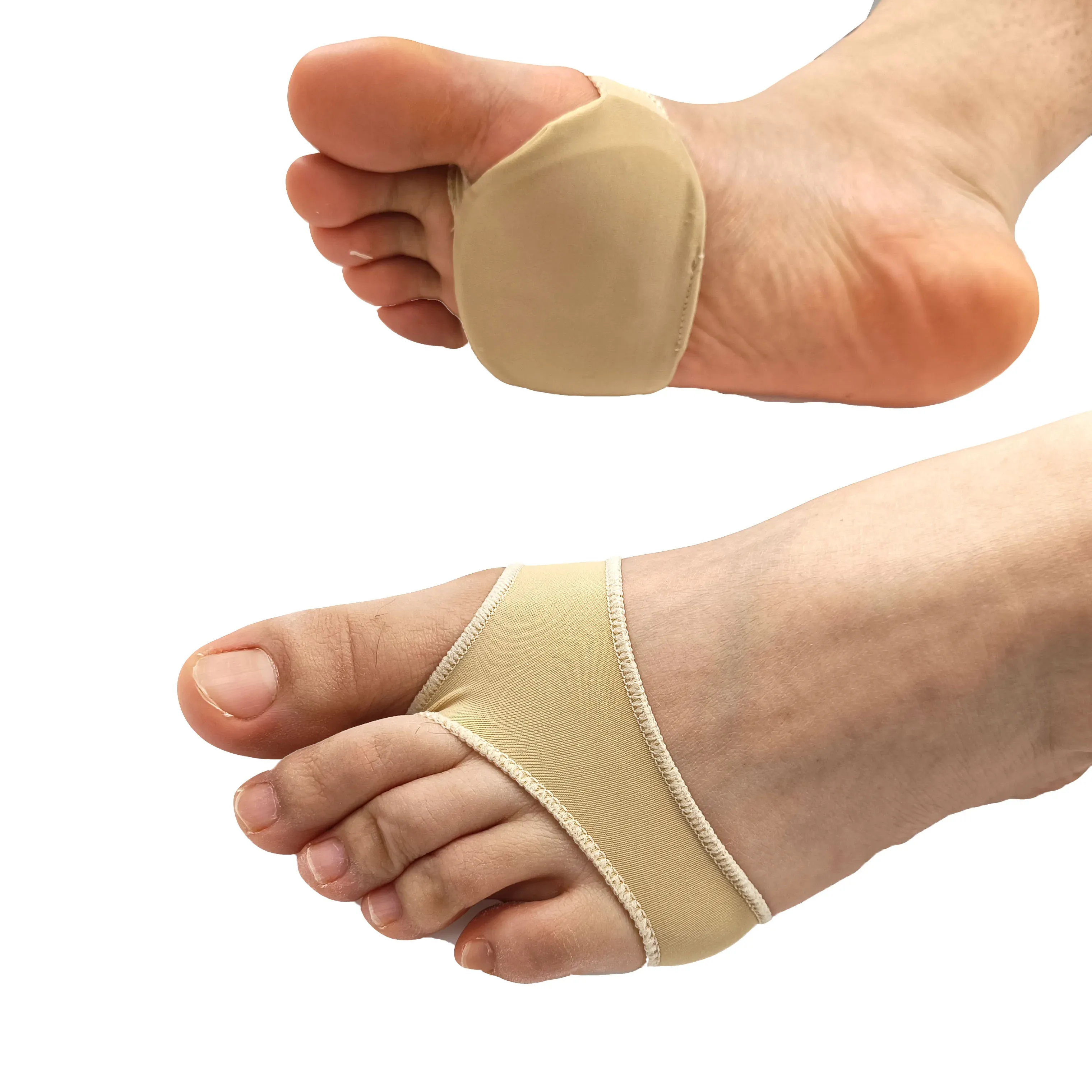 Forefoot Gel Pads - Fabric Metatarsal Cushions for Women's Heels & Ball ...