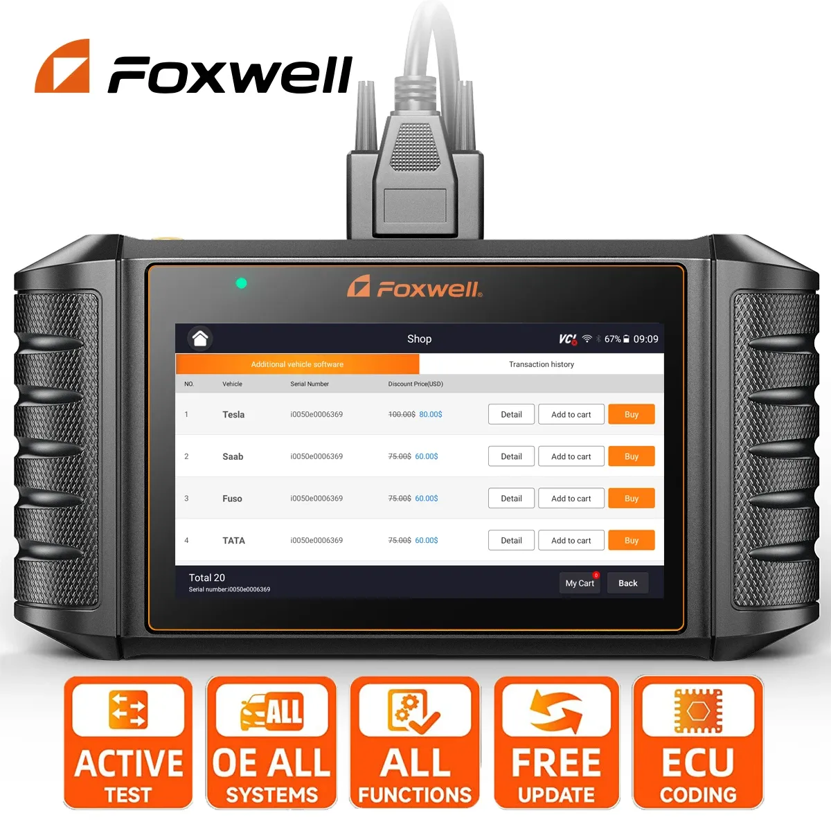 DHgate.com:FOXWELL NT710 OBD2 Scanner: Full-System Bi-Directional Test ...