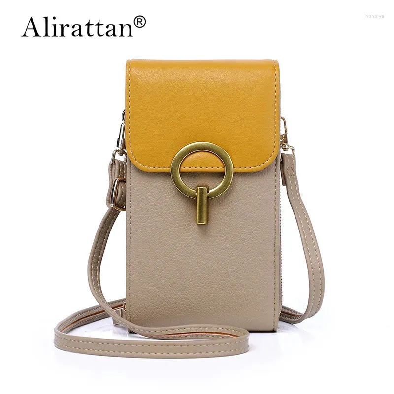Phone Crossbody Bag Alirattan 2024 Trendy PU Leather Lady Large Capacity Mobile Phone Shoulder ...