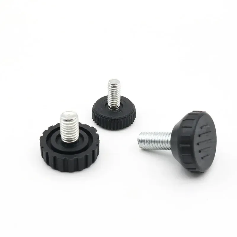 M10/M8/M6 Adjustable Black Furniture Chair Bolt Feet Leveler Leg Pad ...