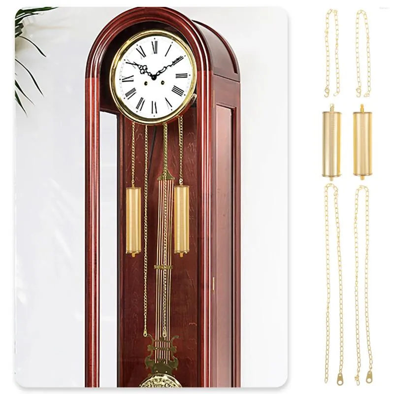 Seth Thomas Grandfather Clock PAIR OF ANTIQUE BRASS GRANDFATHER CLOCK ...