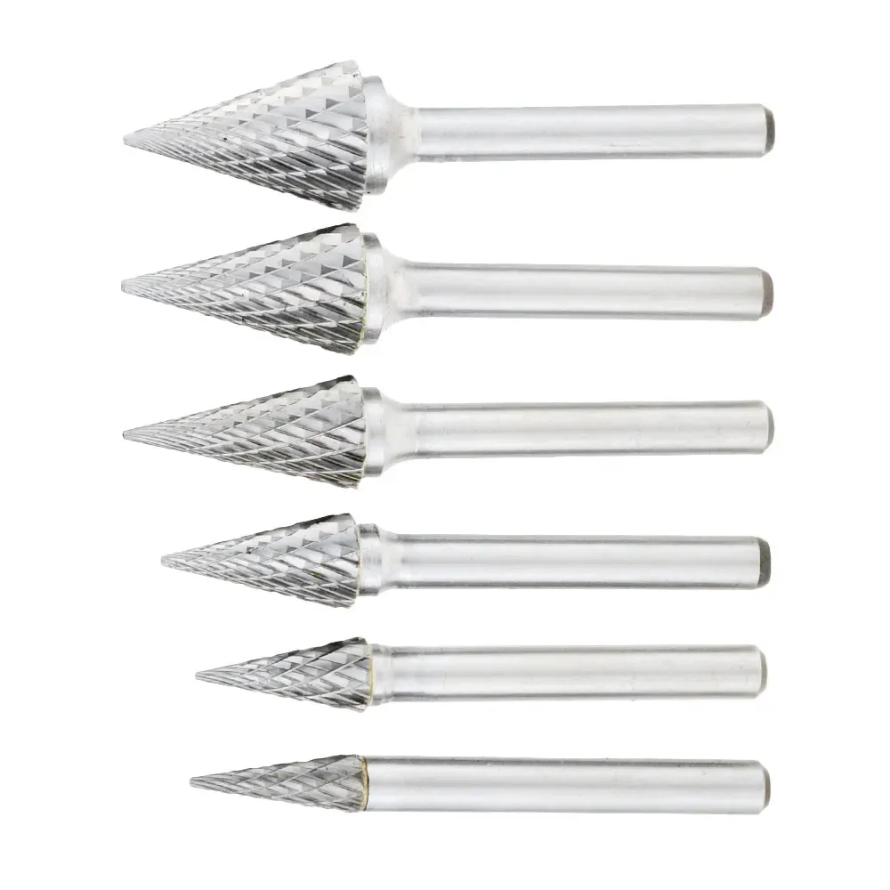 M-Type Alloy Rotary Grinding Bit Conical Pointed Double Threaded ...