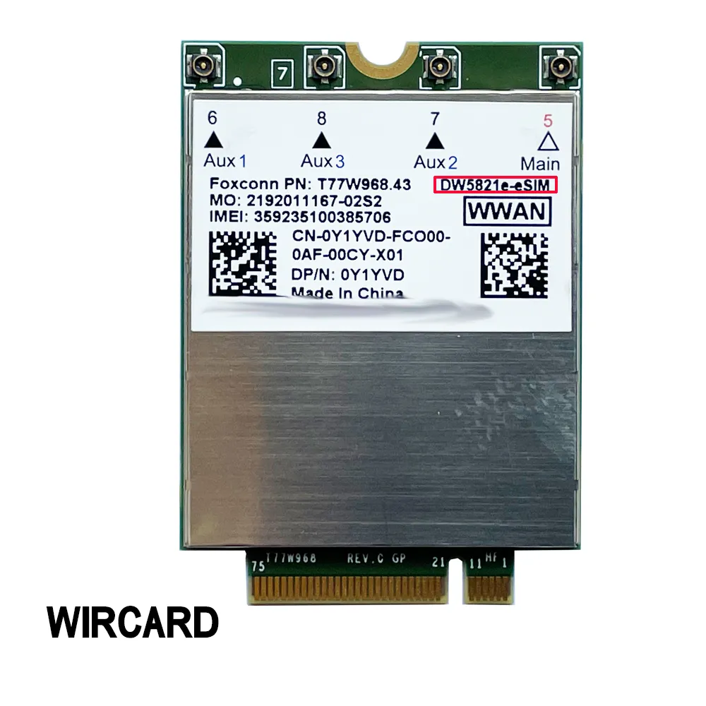 T77W968 DW5821e-eSIM X20 LTE Cat16 1Gbps FDD-LTE TDD-LTE 4G Module For ...