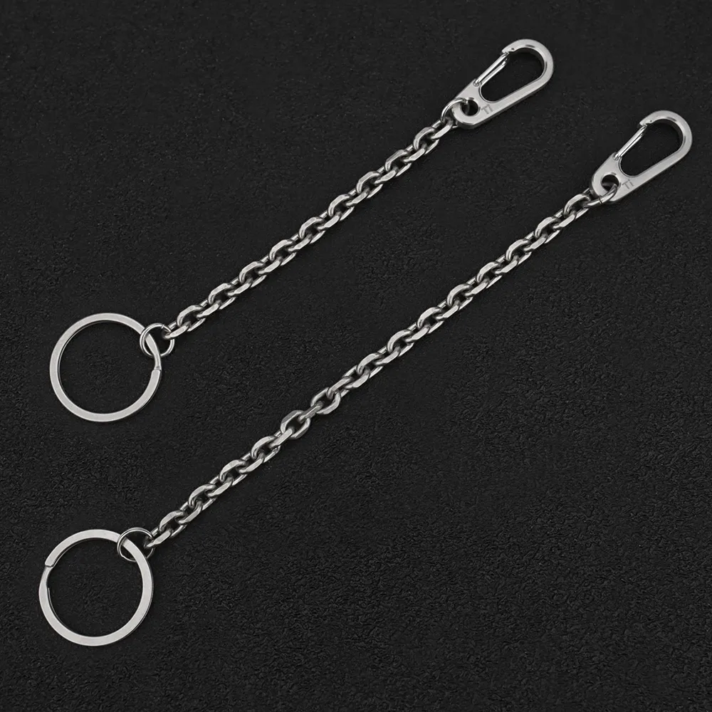 Short Chain Titanium Key Belt Buckle Titanium Alloy Key Waist Ring ...