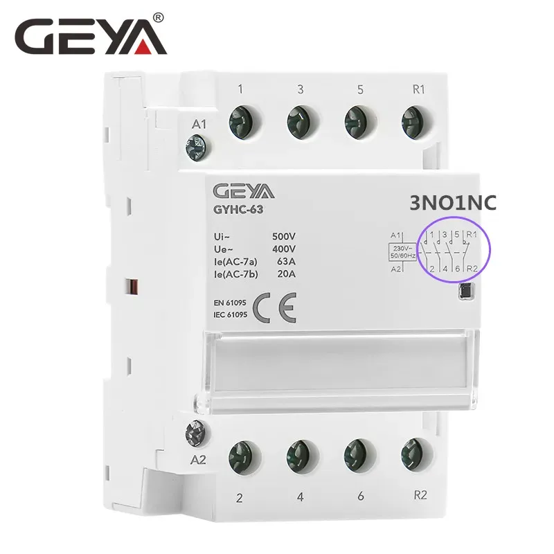 DHgate.com:GEYA 4P Din Rail AC Contactor for Home or Charging Pile ...