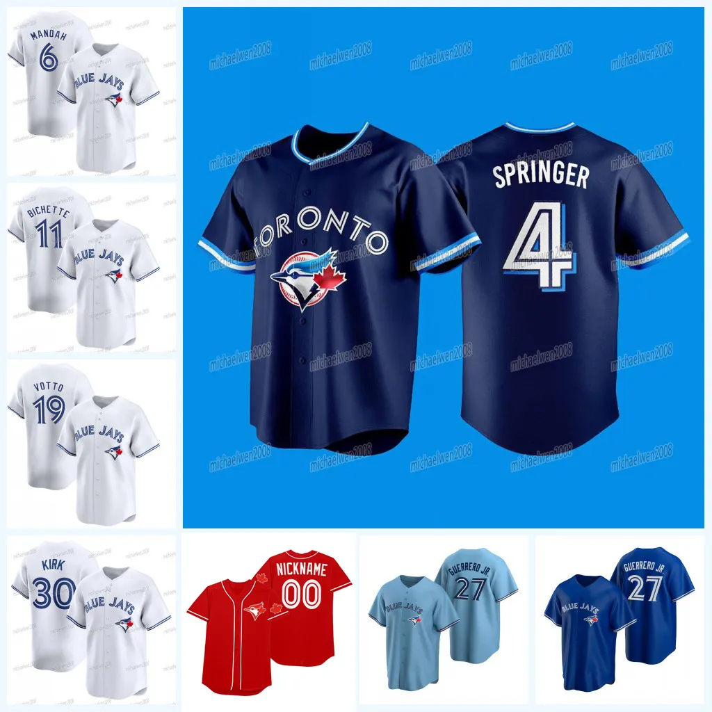 27 Vladimir Guerrero Jr. 2024 City Connect Jays Jerseys Blue Daulton ...