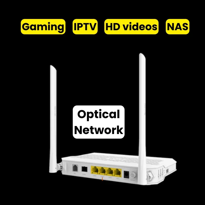 GPON AC1200 Wi Fi 6 Router, Ont Ftth Optical Fiber Network Onu Modem ...