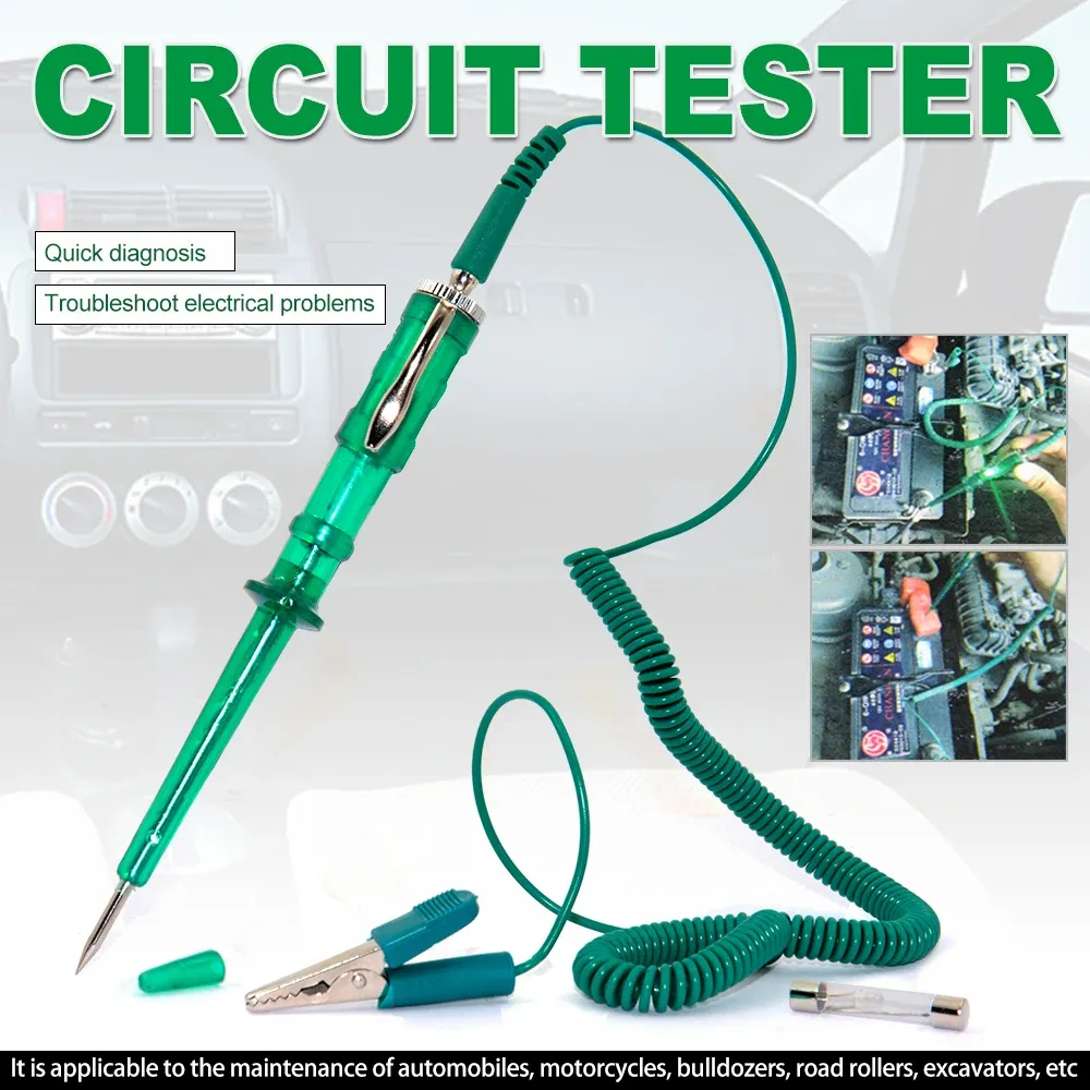DC 6V 12V 24V Probe Light System Tester Auto Car Circuit Voltage Test ...