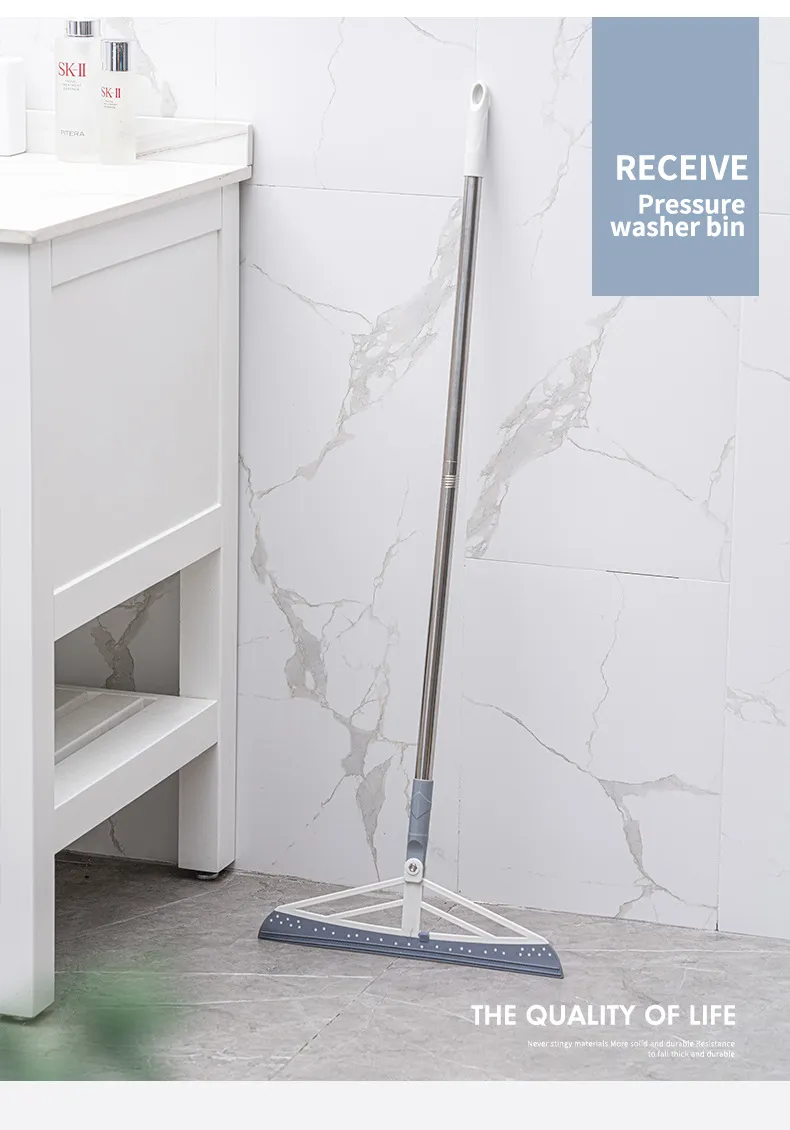 180 Rotatable Magic Rubber Broom Silicone Mop Hand Dust Brooms Home ...