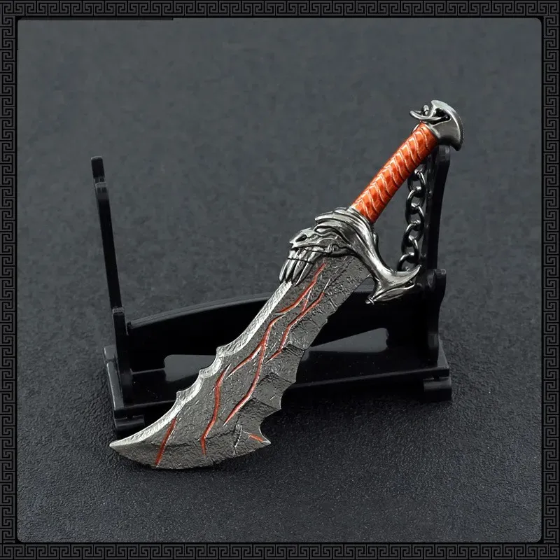 Toys Swords Miniature Dual Blade Keychain Model, Ancient Warrior Style ...