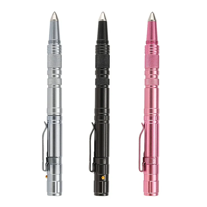 Self Defense Tactical Pen With LED Light, Stainless Steel Multi Tool ...