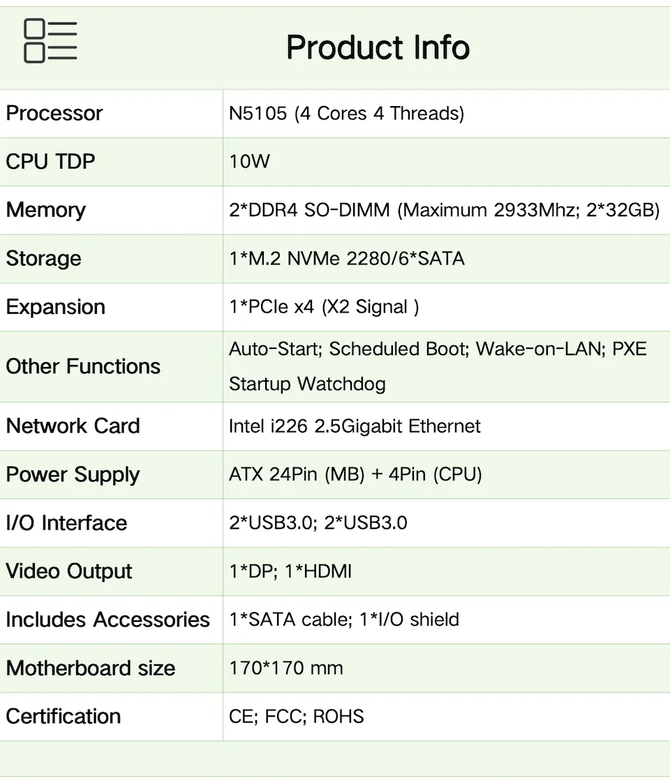 DHgate.com:IKuaiOS BK N510X ITX Motherboard with Intel Pro 1000 PT Dual ...