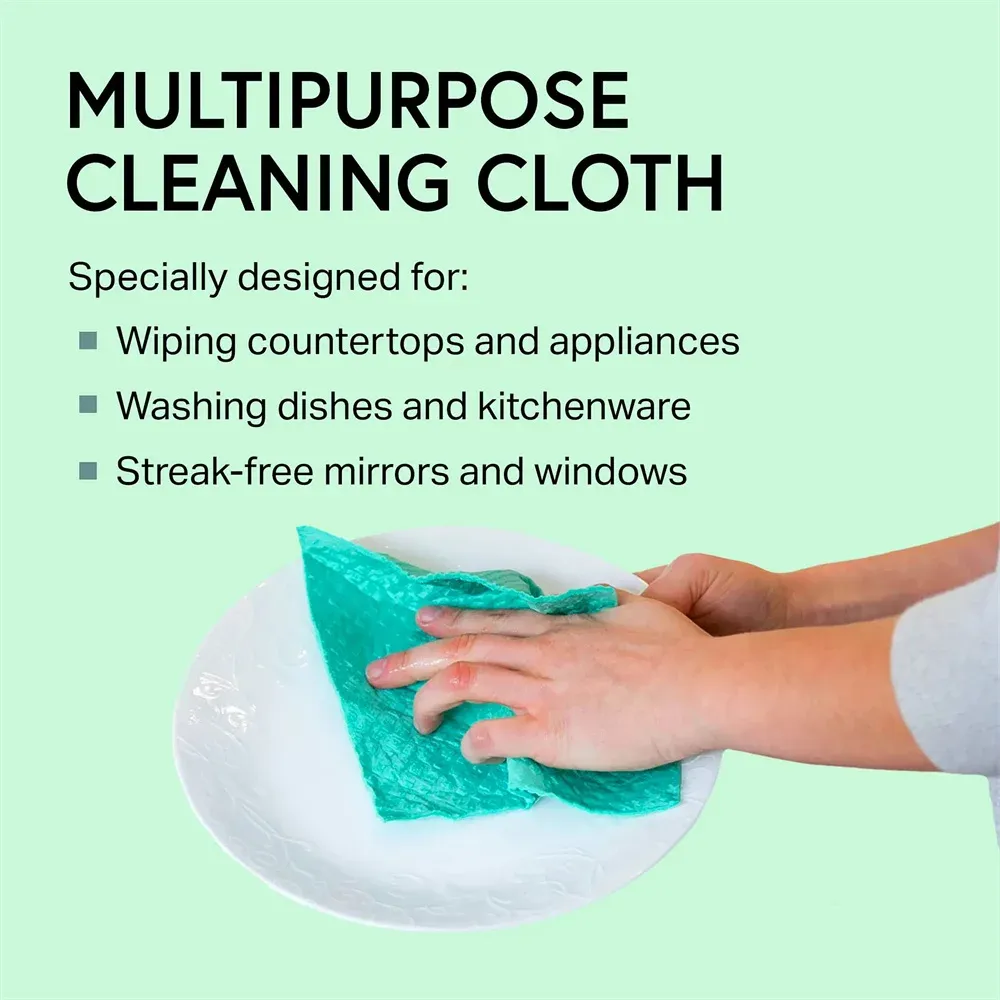Homaxy Magic Cleaning Cloth Wood Pulp Sponge Reusable Absorbent ...