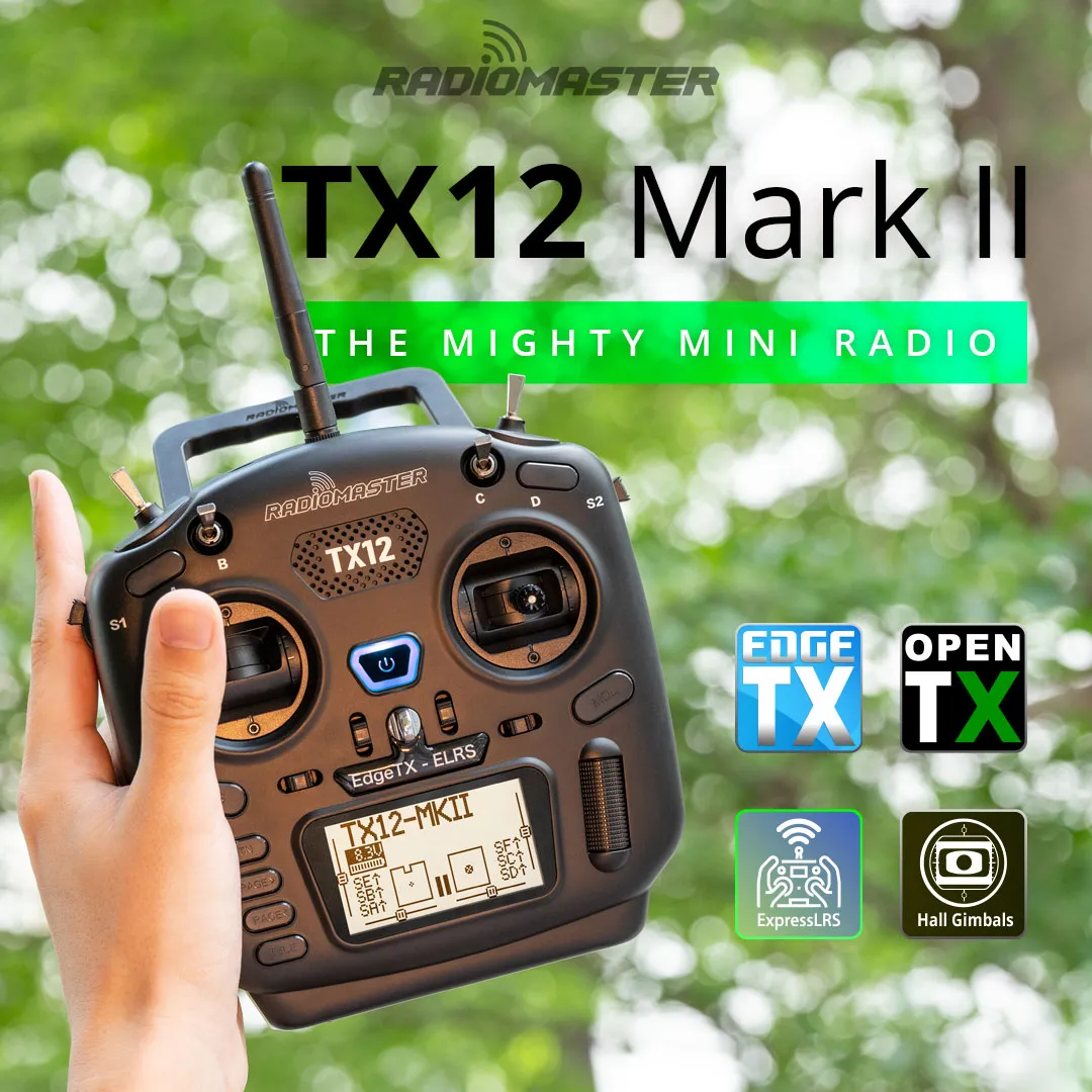 DHgate.com:RadioMaster TX12 MKII ELRS CC2500 EdgeTX 16CH Hall Sensor ...