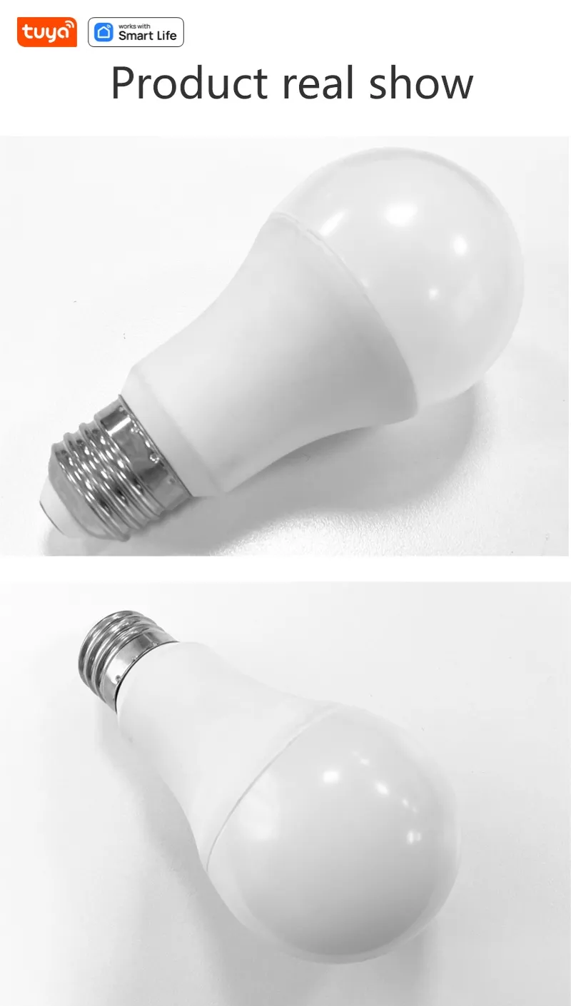 Tuya Smart Home Bluetooth RGB Bulb E26 120V Smart Light with Google ...