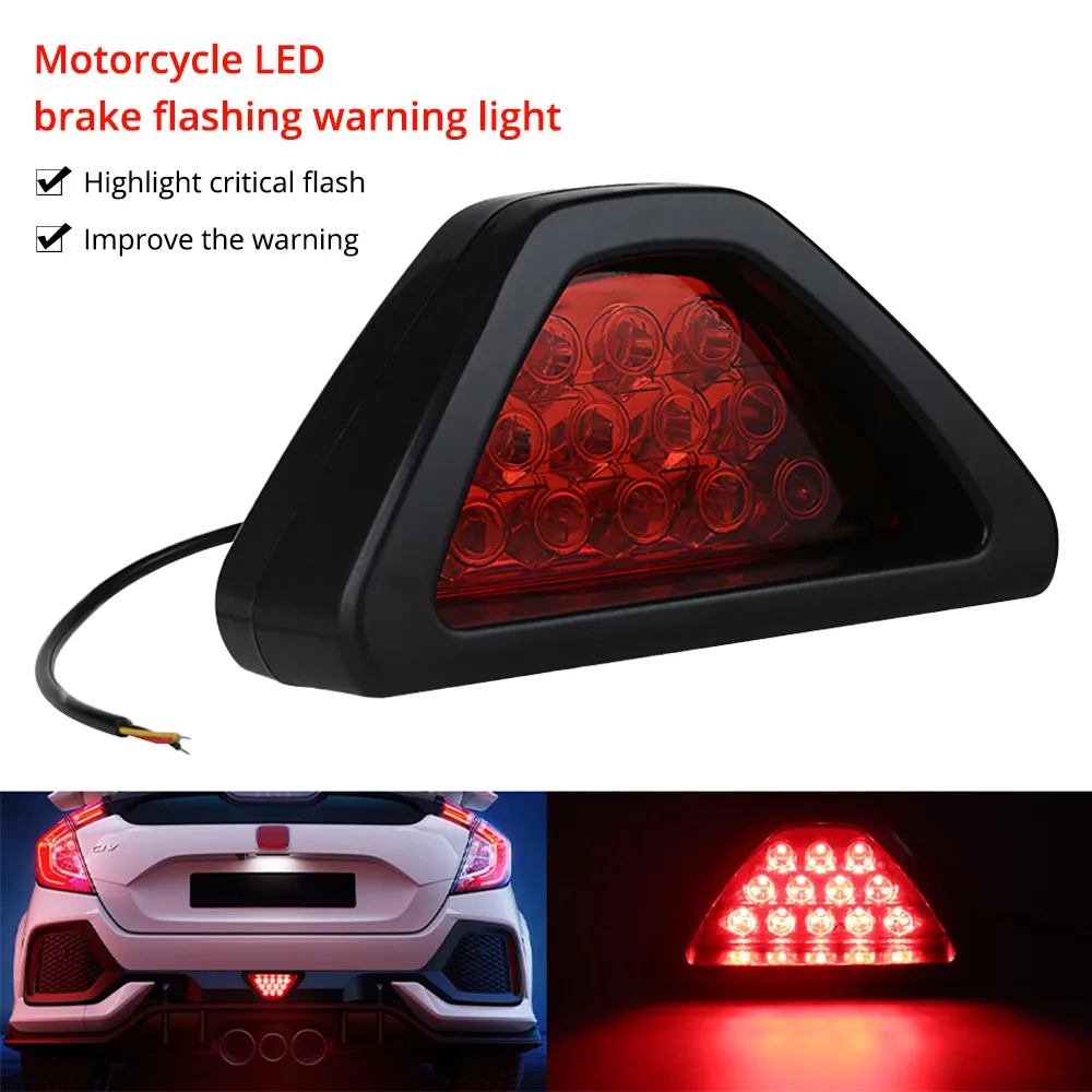 Motorcycle LED Turn Signals, High Intensity 12V LED Strobe Brake Light ...