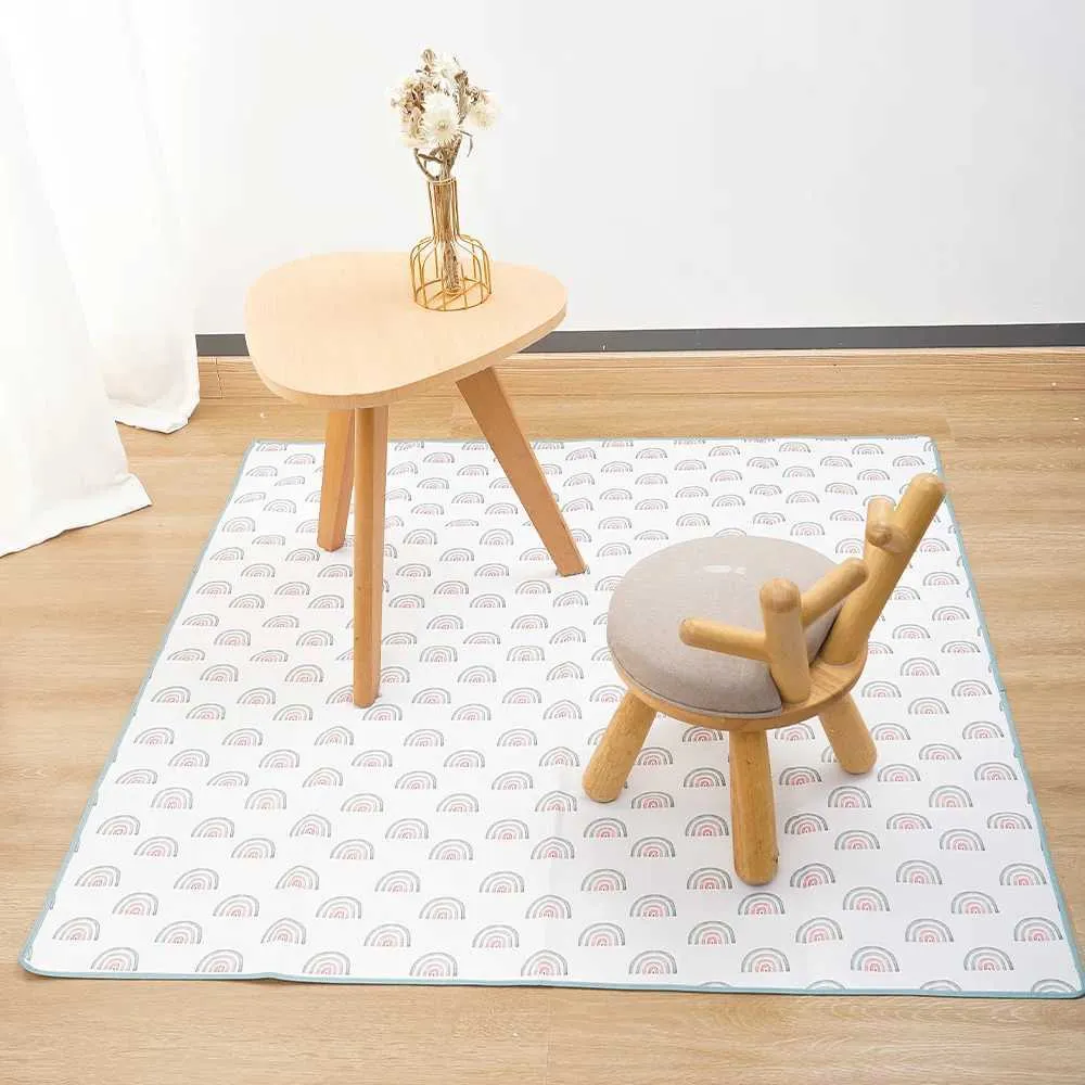 Splat Mat For Under High Chair, Washable & Waterproof, Anti Slip Floor ...