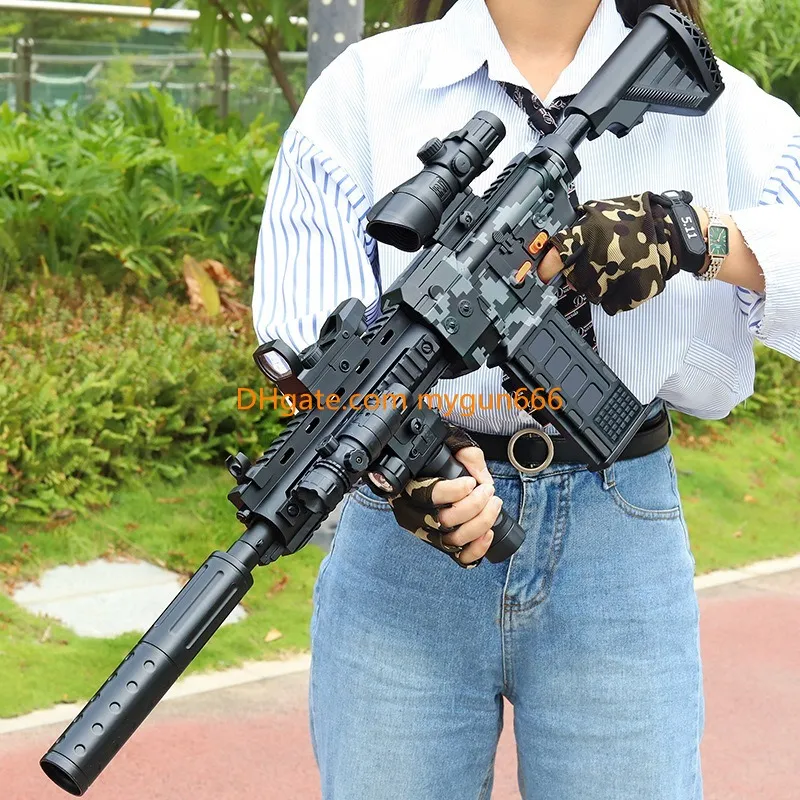 Upgraded Electric M416 Soft Bullets Toy Gun Shell Ejection Detachable Submachine Gun Model ...