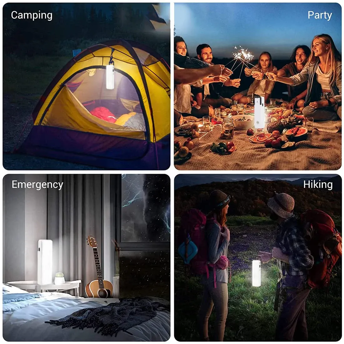 Rechargeable LED Emergency Lanterns Amwaj Work Light Bulb For Home ...