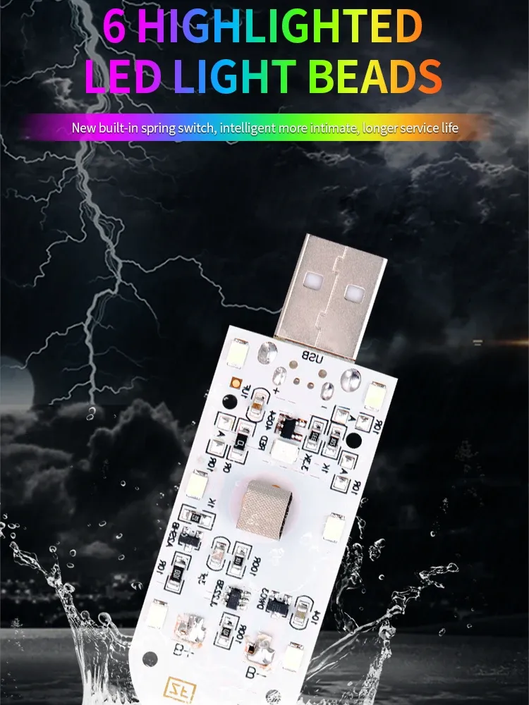 Car USB Light: Ambient LED Touch Light With Direct Charging & Magic ...