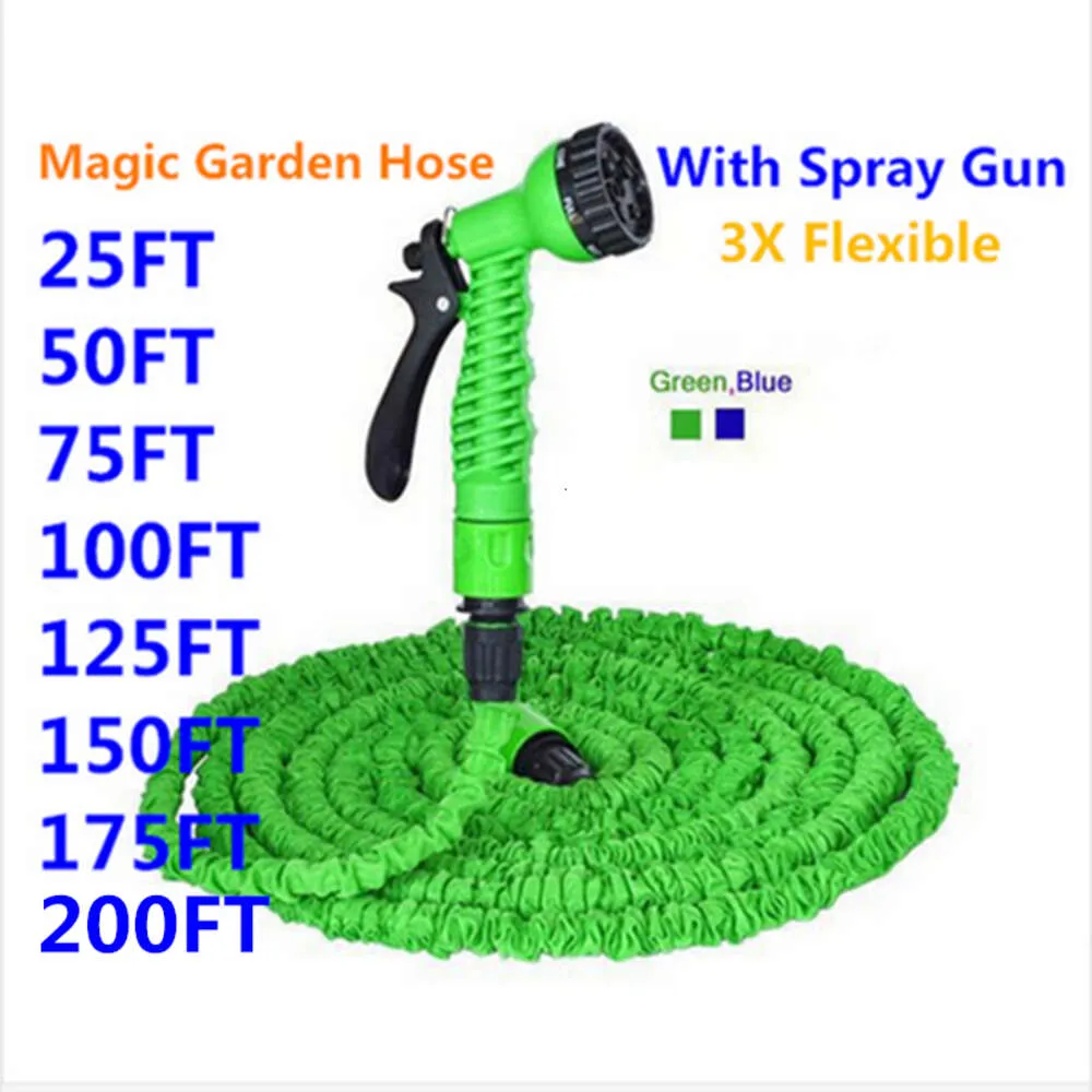 Garden Magic Flexible Hose Reel, 25-200FT Expandable Water Hose with ...