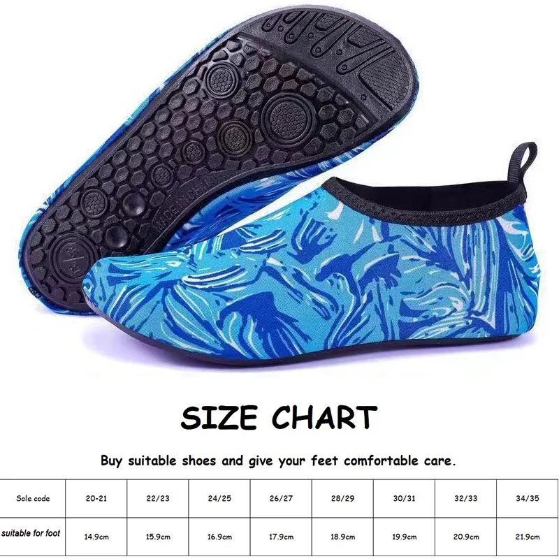 Parent-Child Breathable Anti-Slip Lightweight Aqua Shoes for Beach Pool ...