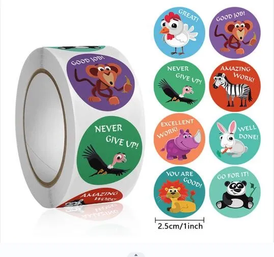 Enchanting Animal Reward Stickers for Kids - Cute Variety Pack of 50 ...