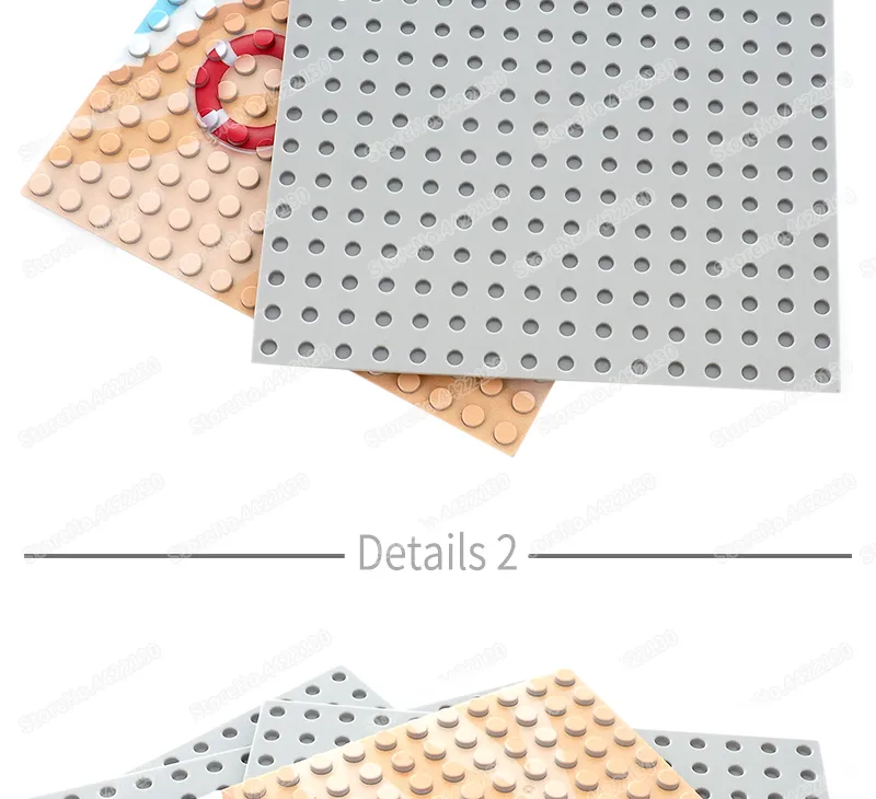 Beach Printed Pattern Building Block Bottom Plate Single Sided for ...