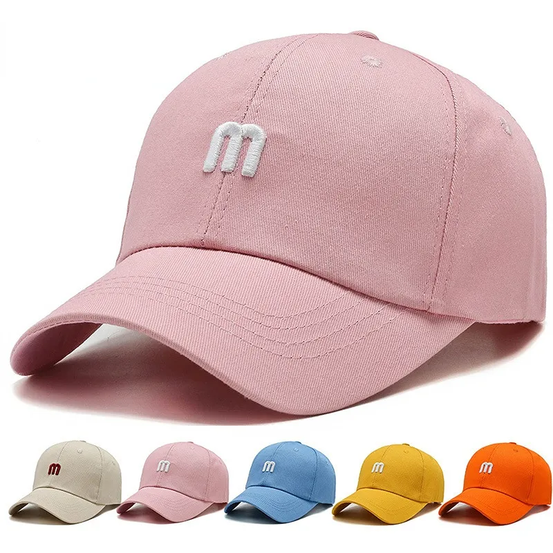 Flower Embroidered Letter M snapback baseball cap for Women and Men ...